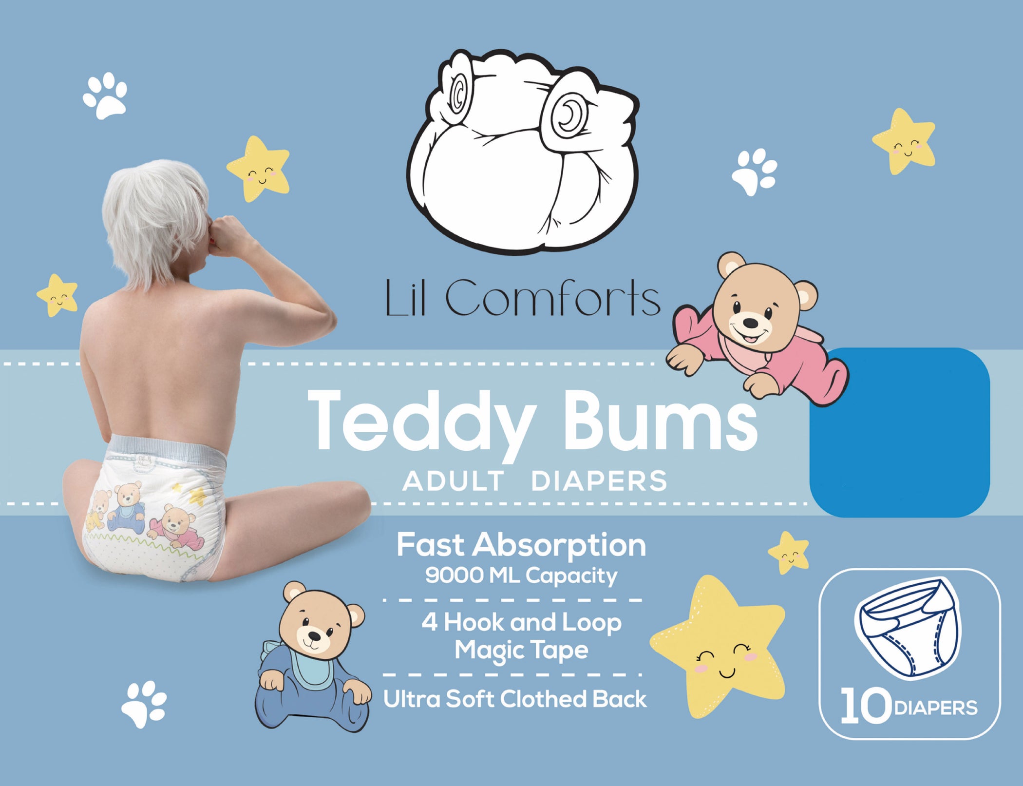 Teddy Bums- Adult Diapers – Lil Comforts